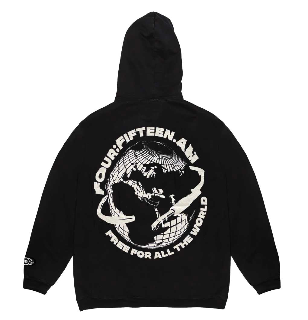 415am Free For All The World Hood- Jet Black – FOUR:FIFTEEN.AM~~